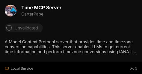 Time Mcp Server Mcp Servers · Lobehub