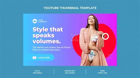 Premium Psd Fashion Style Youtube Thumbnail