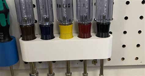 Husky Nut Socket Driver Pegboard Holder Mount By LazySundayWoodworks Download Free STL Model