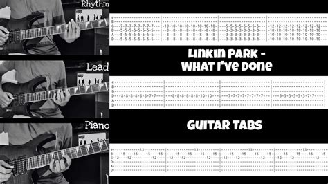 What Ive Done Linkin Park Guitar Tabs Lead Rhythm Piano