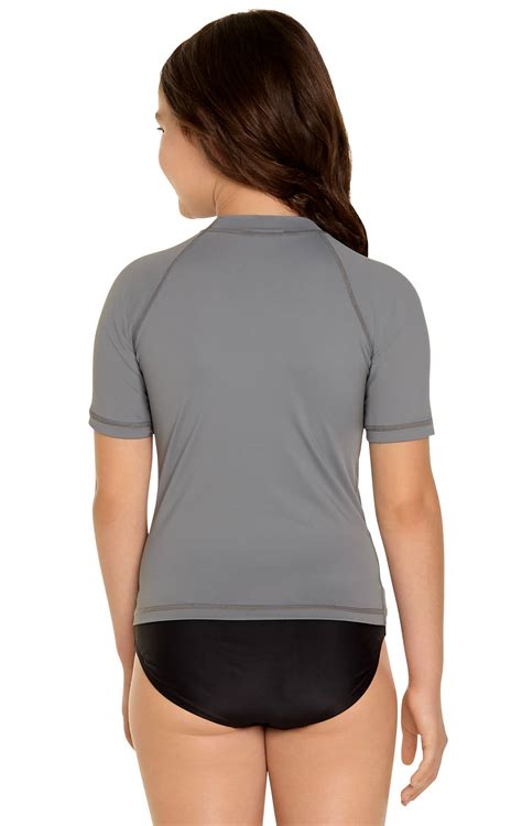 Rash Guard Short Sleeve Grey Wet Effect Inc