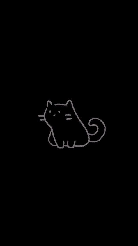Black Cat Background 2 Dark Wallpaper Iphone Cute Wallpaper For