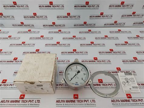 Wika 23350100 Pressure Gauge 0 6 Bar Liquid Filled 100mm 316l