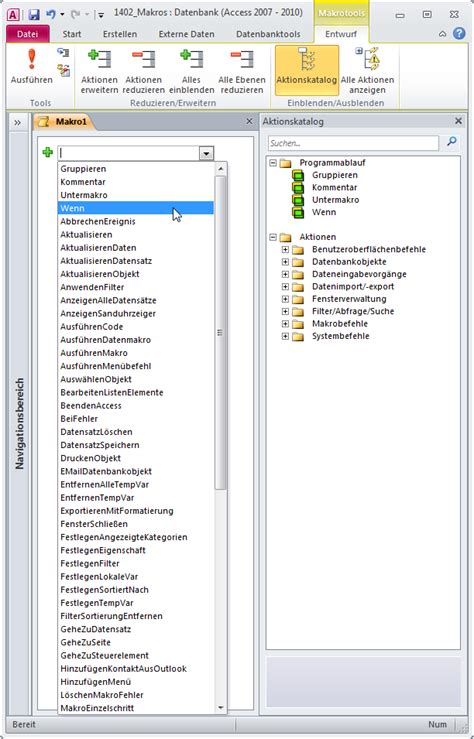 Programmieren Mit Makros Teil I Access Basics