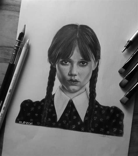 Wednesday 🕷️🕸️🖤 Cartoon Drawings Sketches Super Easy Drawings Easy Drawings Sketches
