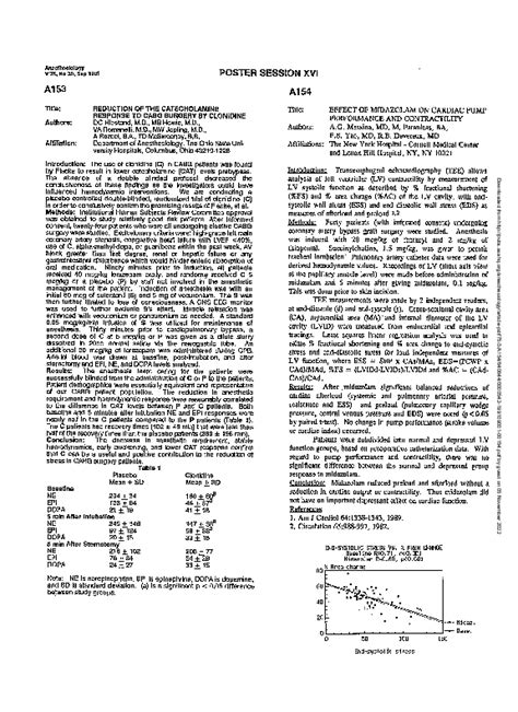 Pdf Effect Of Midazolam On Cardiac Pump Performance And Contractility