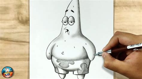 How To Draw Patrick Star Pencil Sketch Spongebob Youtube