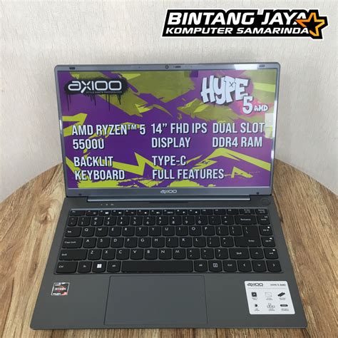 Jual Axioo Hype Amd 5 Amd Ryzen 5 5500u 8gb 256gb Ssd 14fhd Ips Win 11
