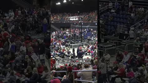 First Look Inside Massive Trump Rally In Rome Georgia One News