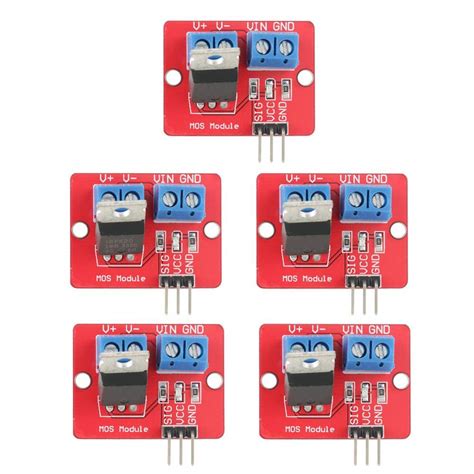 5pcs Module De Conducteur De Moteur à Courant Continu Module De Pilote De Mosfet Pwm 3 3v5v