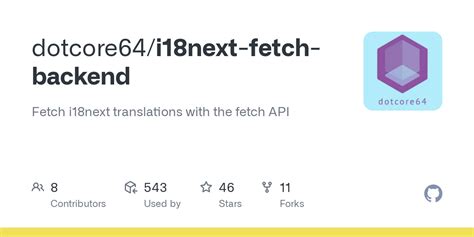 Github Dotcore64i18next Fetch Backend Fetch I18next Translations