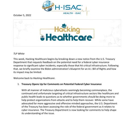 Health Isac On Linkedin Healthcareleaders Cyberinsurance Ai