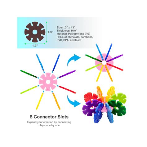 Picassotiles Building Chip Interlocking Disc Construction Blocks In Co · Picassotiles