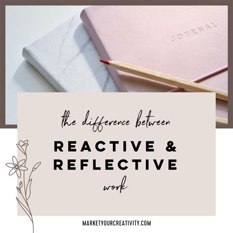 Reactive Vs Reflective Work Marketing Creativity Marketing Creativity