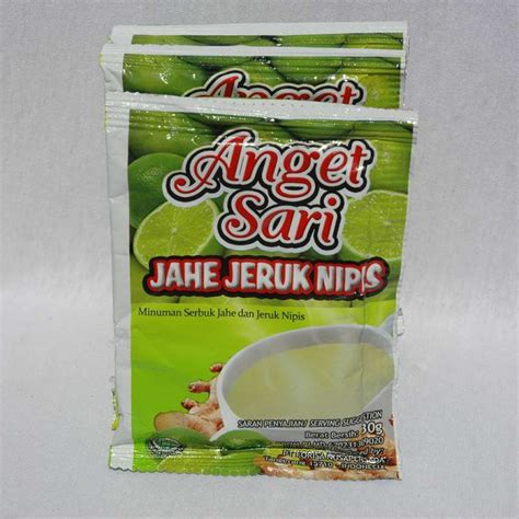 jual anget sari jahe jeruk nipis [30 g x 10 pcs] di seller pt sasana
