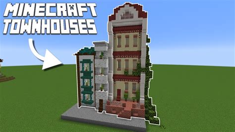 Building Minecraft Townhouse Builds Youtube
