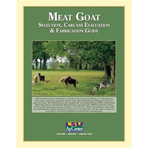 Lsu Agcenter Store Meat Goat Selection Carcass Evaluation