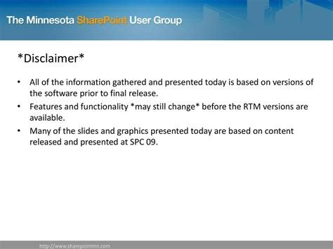 Welcome To The Minnesota Sharepoint User Group November 11th Ppt Download