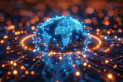 Global Internet Concept Generative Ai Stock Illustration Illustration Of Global Generative