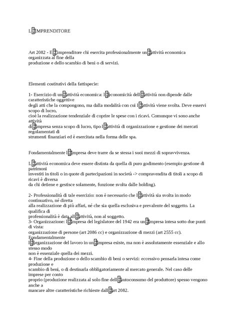 Riassunto Appunti Di Diritto Commerciale Jaeger Denozza Toffoletto