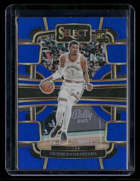 2023 24 Panini Select Basketball Victor Wembanyama Rc Bule Prizm