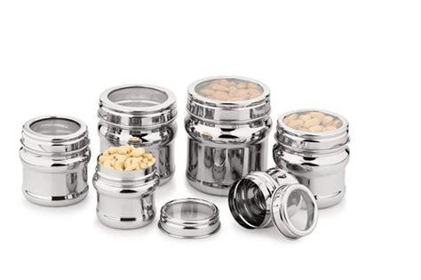 Utensil Sets Stainless Steel Belgium See Thru Canister At Best Price In
