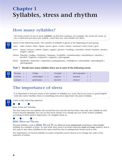 Understanding Syllable Stress Patterns Pdf Stress Linguistics Vowel