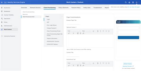 Solved Ise Default Client Provision Portal Data Is Not Showing Cisco