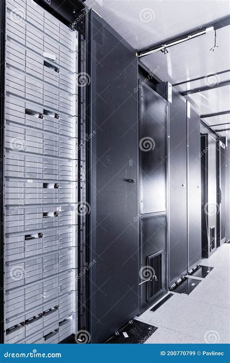 Server Room With Data Storage Hardware Stock Image Image Of Connection Innovation