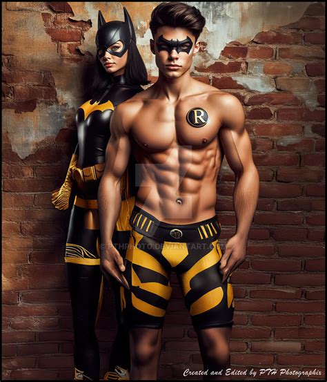 Batgirl And Robin Pose 1894 Four Versions By Pthphoto On Deviantart
