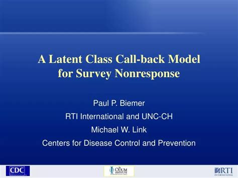 Ppt A Latent Class Call Back Model For Survey Nonresponse Powerpoint