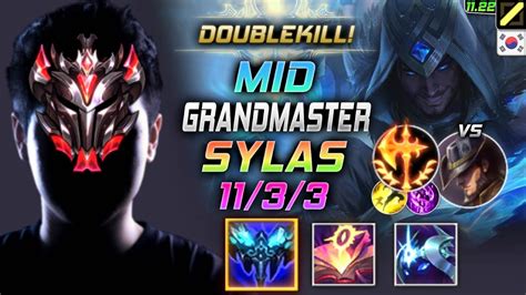 Grandmaster Sylas Mid Vs Twisted Fate 천상계 미드 사일러스 템트리 룬 만년서리 정복자 サイラス