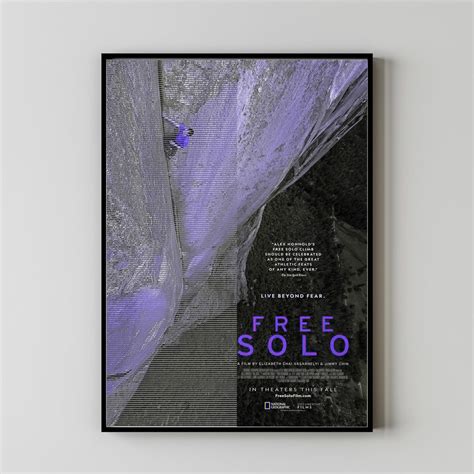 Free Solo Movie Posterfilm Fan Collectiblesvintage Movie Posterhome