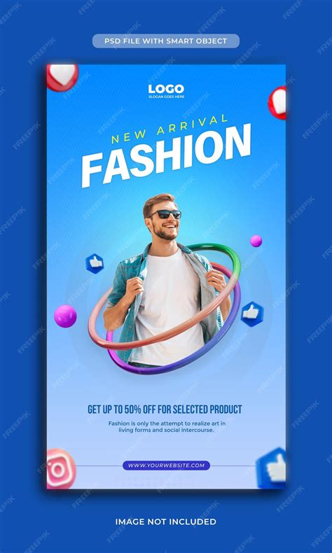 패션 세일 소셜 미디어 인스 타 그램 포스트 스토리 템플릿 무료 Psd 파일