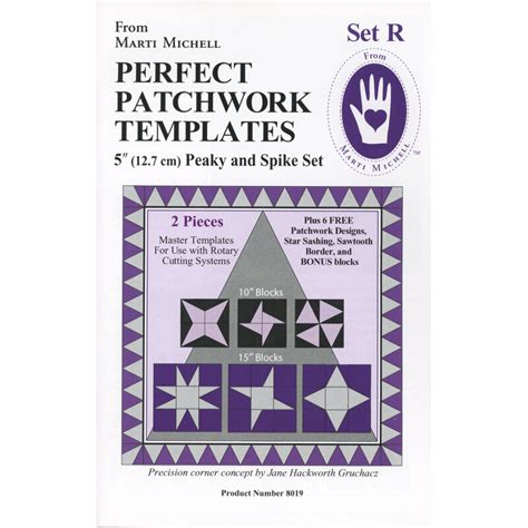 Perfect Patchwork Templates Peaky And Spike Set R 8019 Shabby