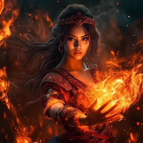Premium Ai Image Photo The Witch With Magic Ball In Her Hands Causes