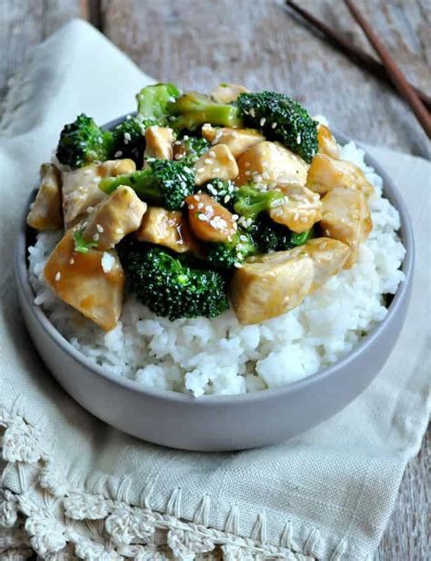 One Skillet Orange Chicken And Broccoli Coffee Cups And Crayons
