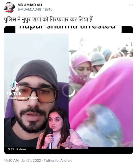 Video From Farmers Protest Shared As Nupur Sharmas Arrest Alt News