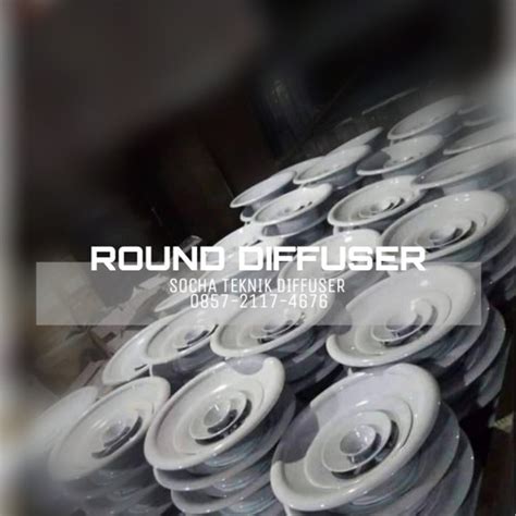 Jual Round Duct Ceiling Air Diffuser Aksesoris Ducting Putih UK 4 Inchi Kab Bogor Socha