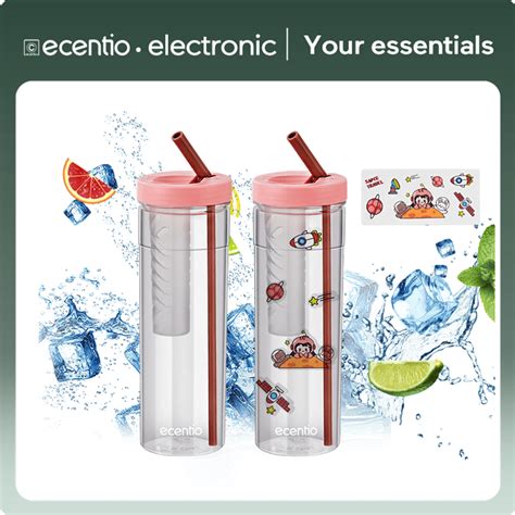 Jual Ecentio Botol Minum Infused 780ml Free Sticker Botol Minum