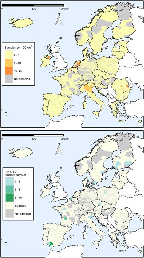 Sampling Density Expressed As The Number Of Pes Sampled Per 100 Km²