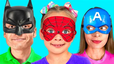 어린이를 위한 재미있는 슈퍼 히어로 마스크 가족 엔터테인먼트 쇼 Youtube
