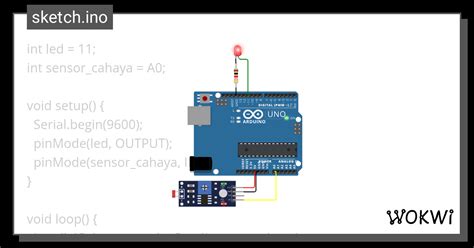 pembacaan sensor cahaya untuk menghidupkan led christopher dirgantara