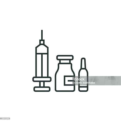 Vaccinatie Pictogram Set Stockvectorkunst En Meer Beelden Van Afweer