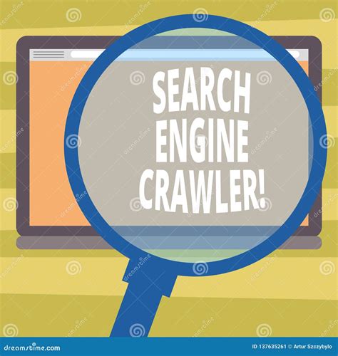 Text Sign Showing Search Engine Crawler Conceptual Photo Program Or