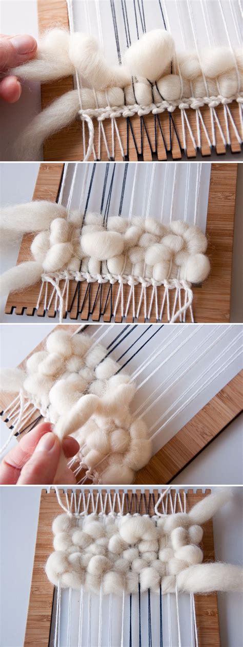 Weaving Techniques Creating Texture With Wool Roving The Weaving