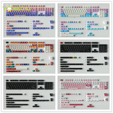153 คย GMK Fairy RETRO DARK LIGHTS Keycaps Cherry Profile MX PBT