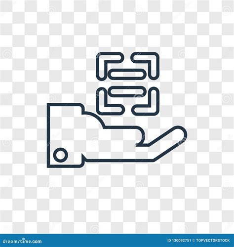 Encouragement Concept Vector Linear Icon Isolated On Transparent Stock