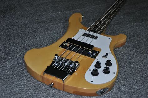 4 String Electric Bass Guitar Natural Alder Body Maple Neck Through