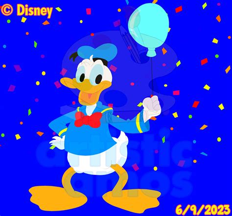 Happy Birthday Donald Duck 2023 By Artisticamos On Deviantart